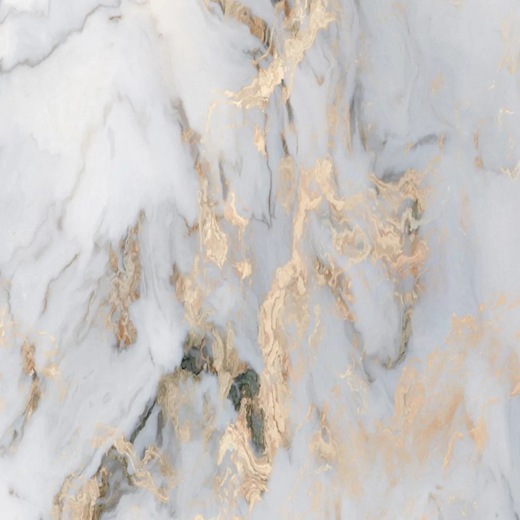 Ozdobný paraván Zlatý mramorový kámen - 180x170 cm, pětidílný, obustranný paraván 360°