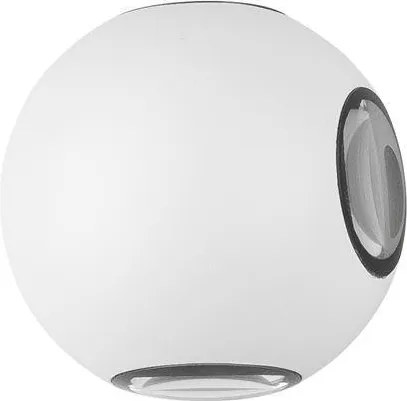 NV 852436 Venkovní nástěnné svítidlo COMO bílý hliník a sklo LED 4x1W 3000K 220-240V 4x51st. IP54 světlo ve čtyřech směrech - NOVA LUCE