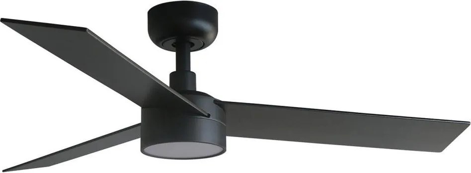 FARO 34296-1TW RUDDER S LED stropní ventilátor, černá/ořech - FARO