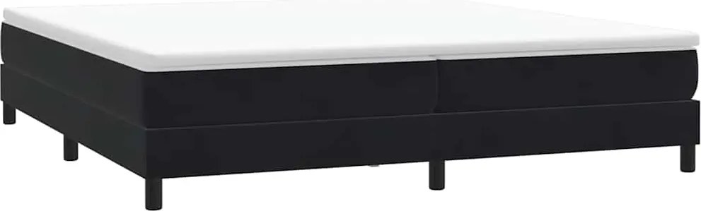 Postel Box Spring bez matrace černá 200x210 cm samet 3315845