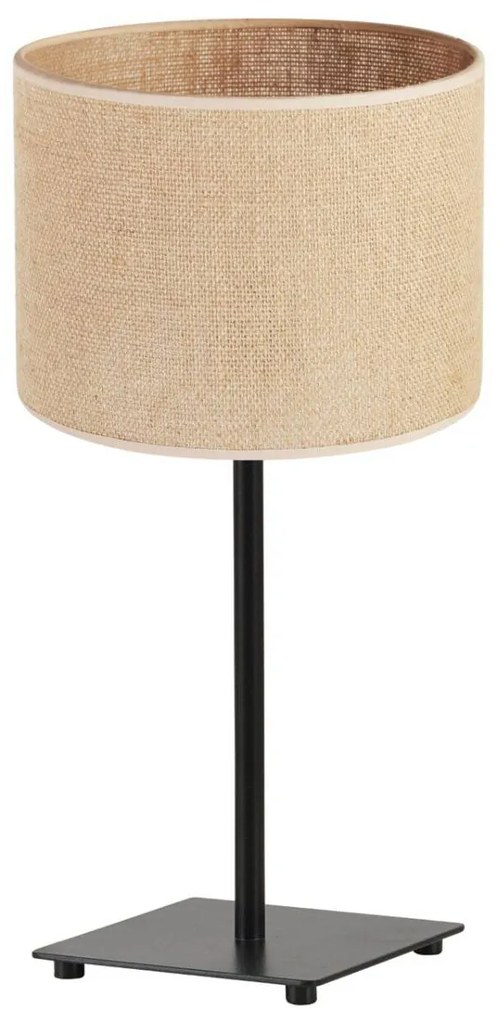 Stolní lampa Juta, 1x jutové stínítko, (výběr ze 2 barev konstrukce), n
