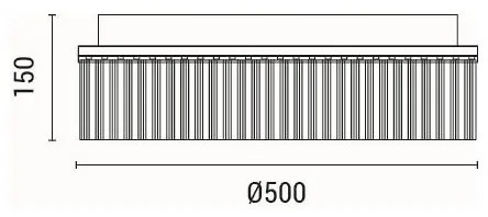 LED Stropní svítidlo AURORA LED/18W/230V 3000K