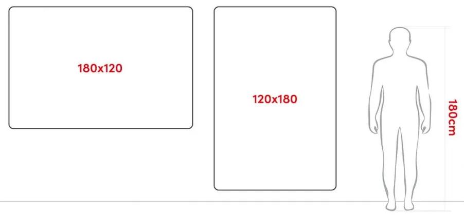 Skleněná tabule 180 x 120 cm ALLboards CLASSIC TS180x120BK