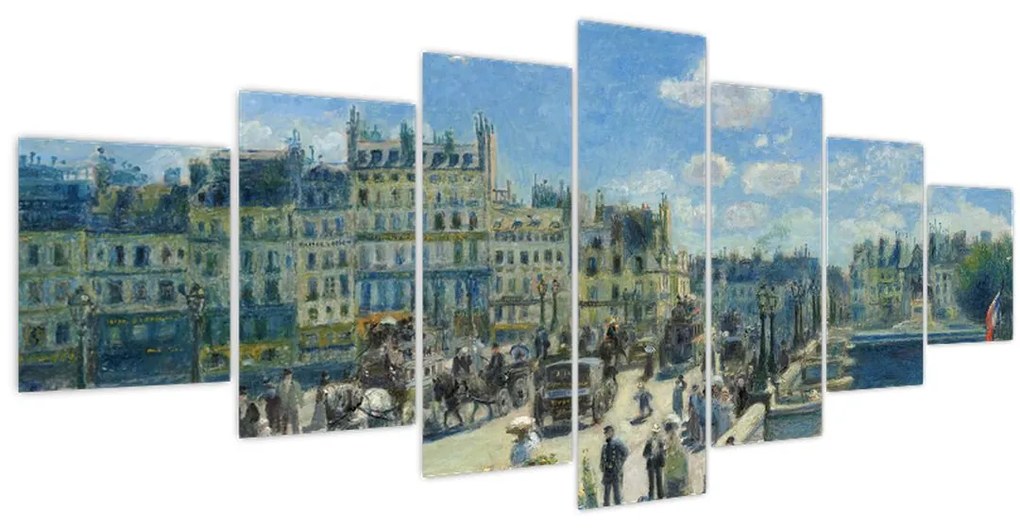 Obraz - Auguste Renoir, Pont Neuf, Paris, reprodukce (210x100 cm)