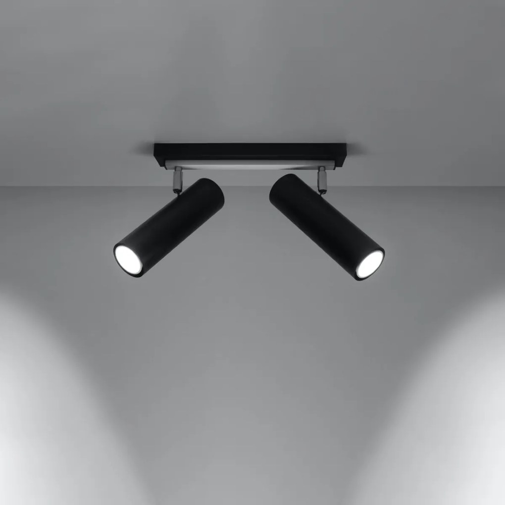 Sollux Lighting Stropní svítidlo DIREZIONE 2 Černá
