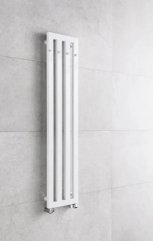P.M.H. PMH Darius s háčky 326 x 1500 mm DAH5 koupelnový radiátor Barva PMH: Metalická Stříbrná - lesk