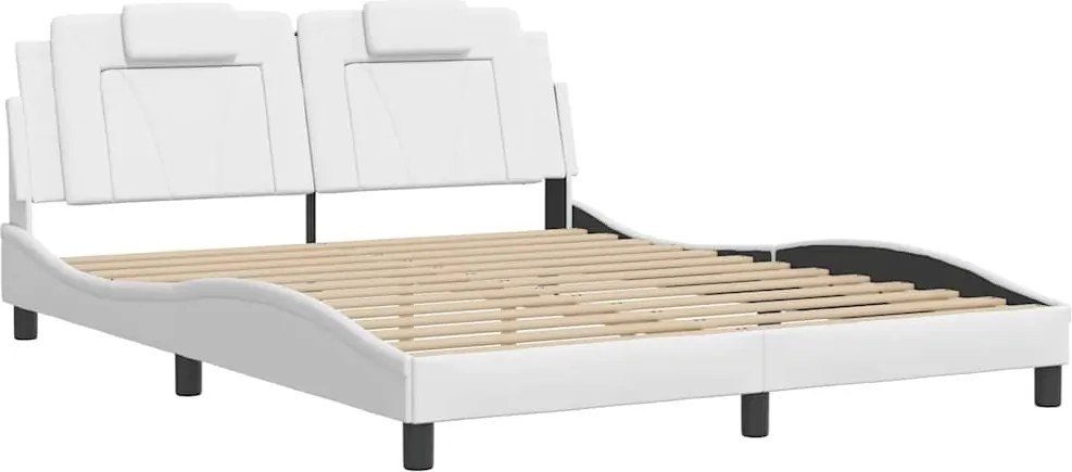 Rám postele Viana bez matrace bílý 160x200 cm umělá kůže 3208104