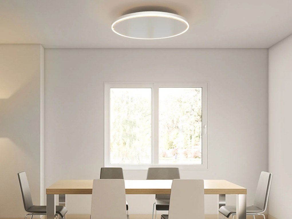 Stropní infrapanel CEILING LED DESIGN 750W | Výhřevnost 13.6 m2 | Průměr 60 cm | LED světlo | Bezdrátový termostat