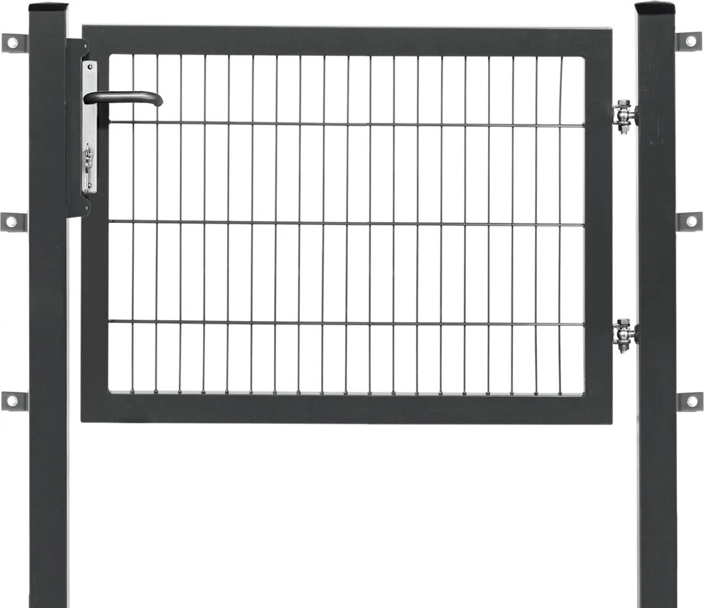 Floraworld Jednokřídlá branka Premium dvojitá výplň antracitová 120 x 80 cm