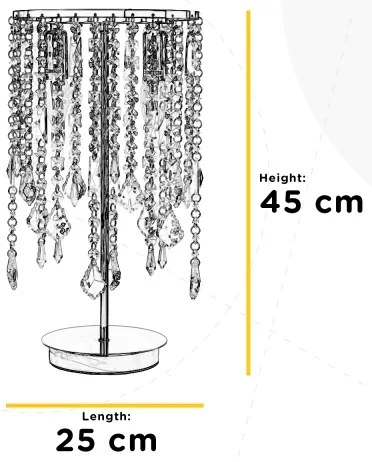 ONLI - Stolní lampa LAILA 2xE14/10W/230V 45 cm