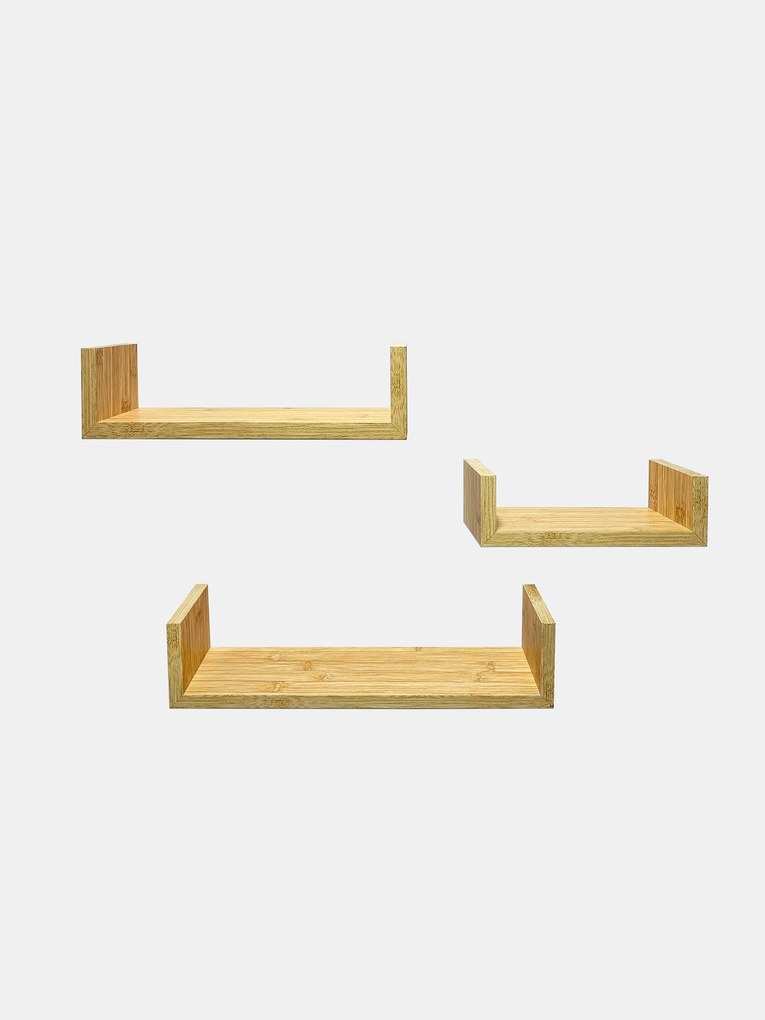 Sinsay - Sada nástěnných polic 3 pack - béžová