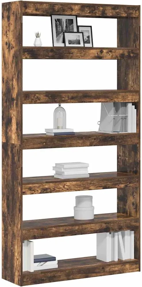 Knihovna 6 úrovní 100 x 30 x 198 cm Kompozitní dřevo 3333928