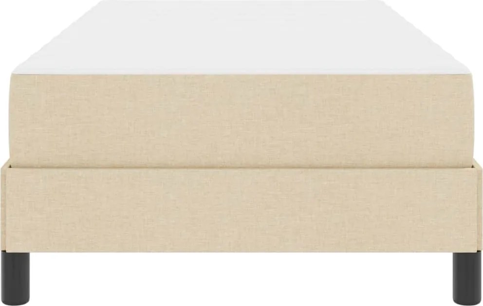 Postel s boxspringem Krémová 100 x 200 cm textil 3398470