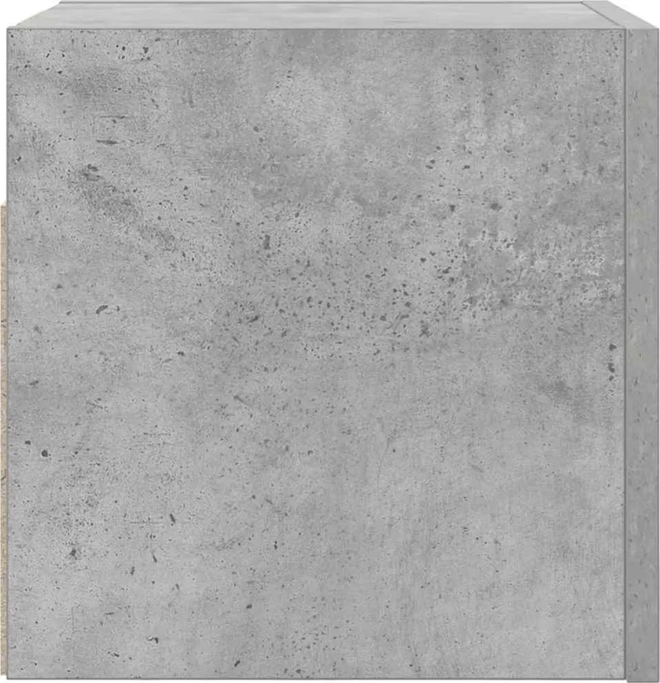 vidaXL Nástěnná TV skříňka 30,5x30x30 cm [804493] Barva: Betonová šedá