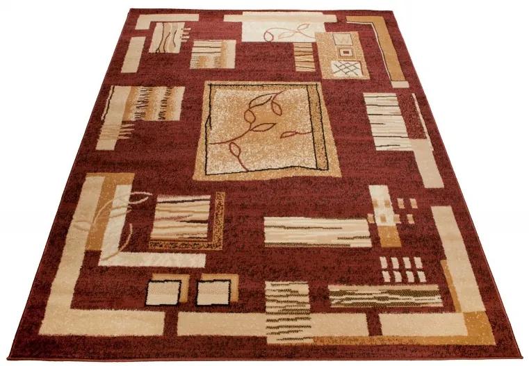 Kusový koberec  ATLAS 5067D Hnědý Rozměr: 150x300 cm