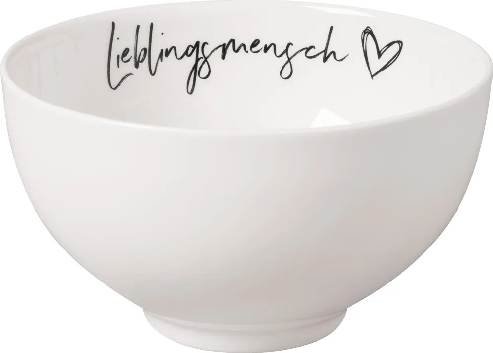 Villeroy&Boch Villeroy & Boch Statement miska Lieblingsmensch, 13,8 cm, 470 ml