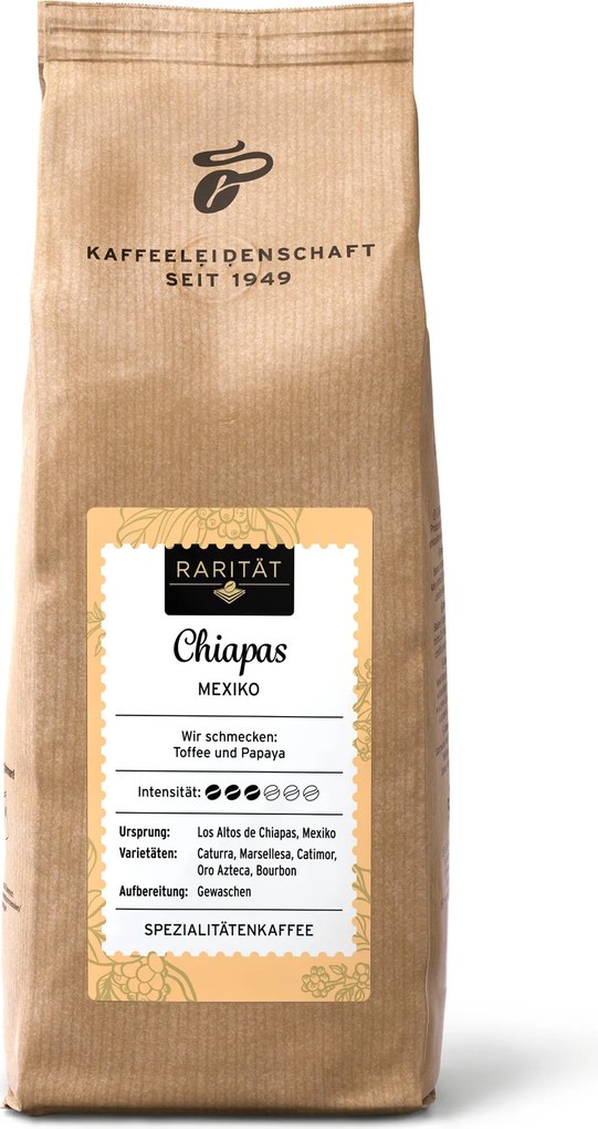 Tchibo - Rarita Chiapas Mexiko − 500 g zrnkové kávy - Intenzita: 3/6