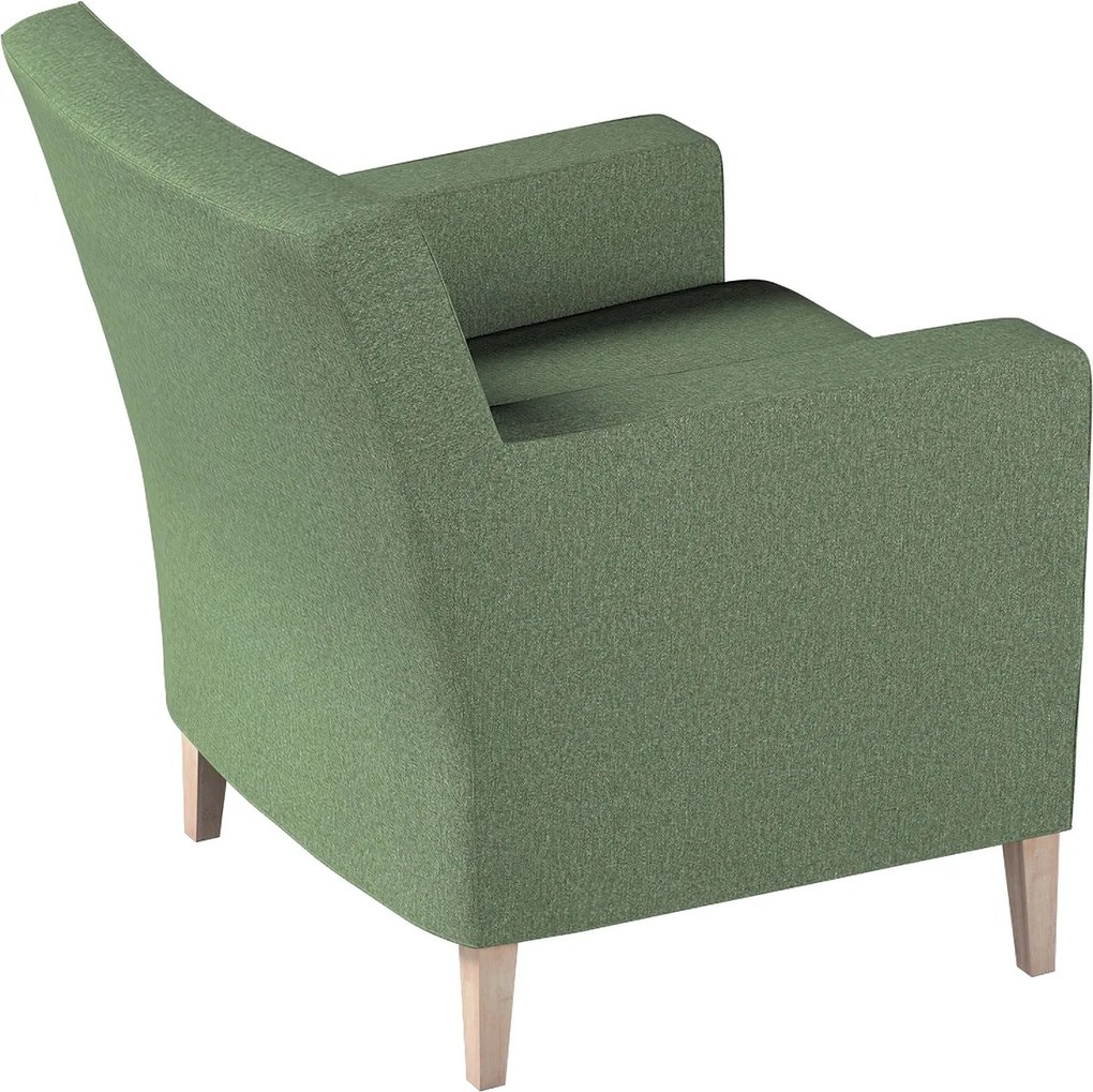 Potah na křeslo IKEA Karlstad barva zelená látka pletený vzor