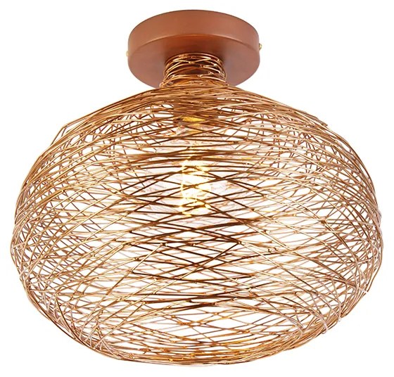 Designové stropní svítidlo měděné - Sarella
