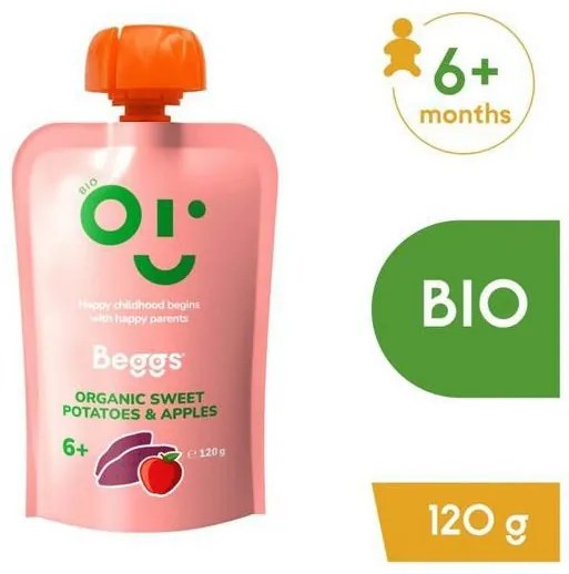 Beggs BIO Batáty a jablka (120 g)