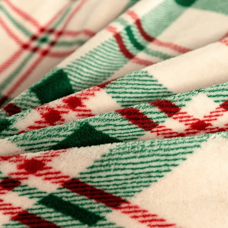Mikroplyšové povlečení WINTER PLAID barevné Rozměr povlečení: 2 ks 70 x 90 cm | 200 x 220 cm