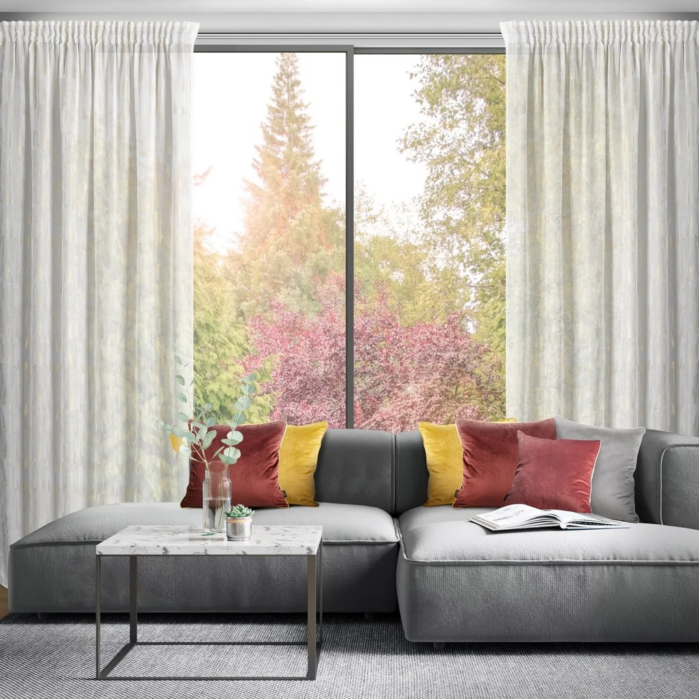 ZÁCLONA NA PÁSCE ILARA 140X270 CM VZOROVANÁ