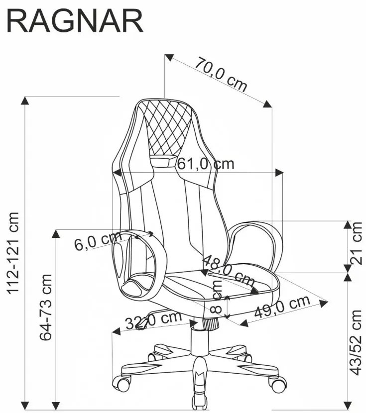 Kancelářské křeslo RAGNAR Halmar