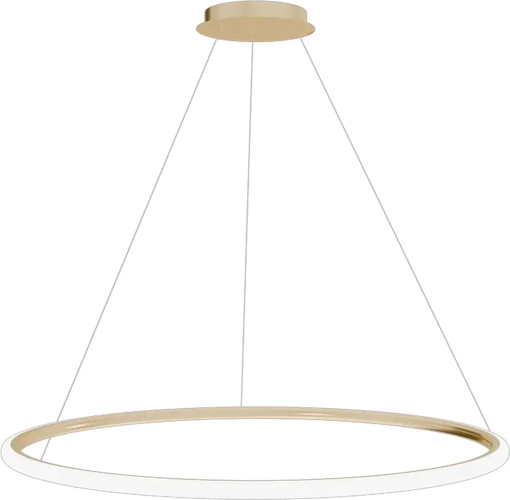 Toolight Toolight, závěsné svítidlo 40cm, 24W, 3000K, LHJ001-CP, zlatá lesklá, OSW-50000