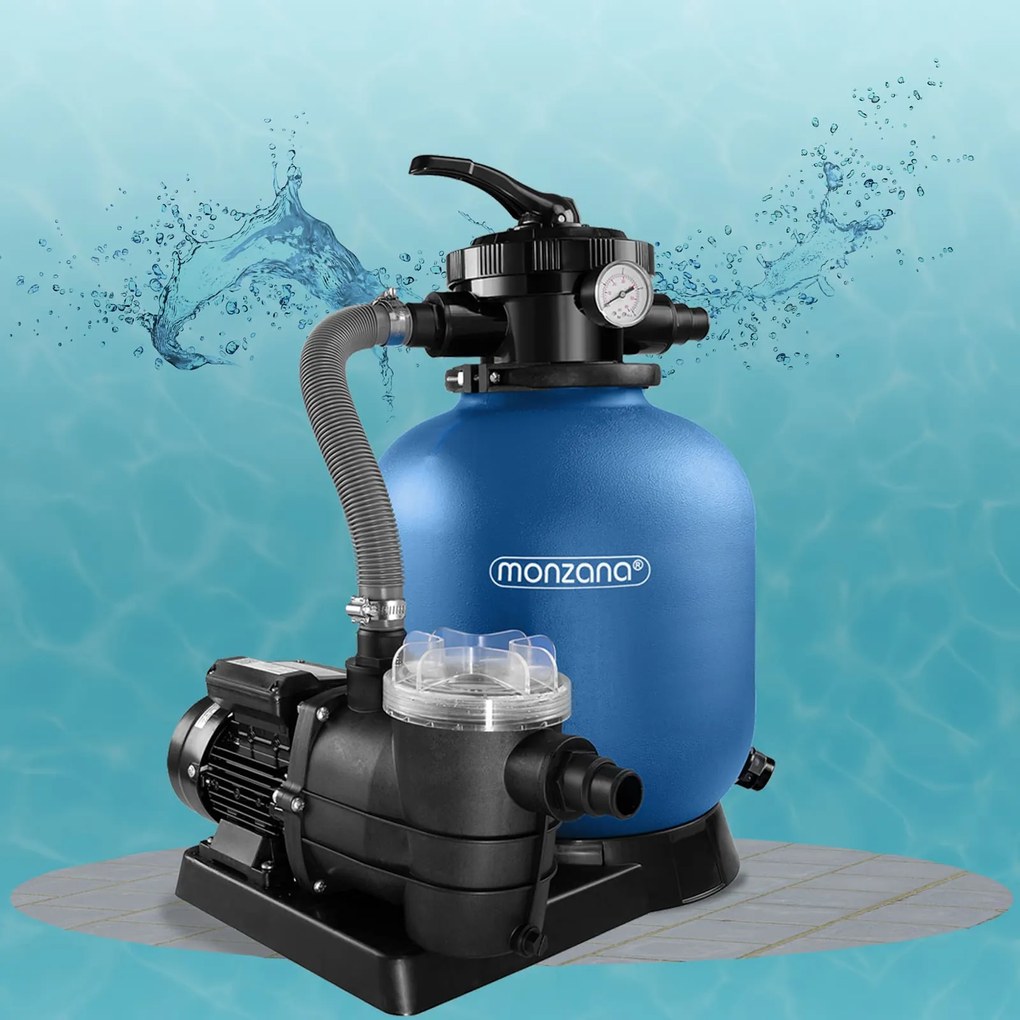 Písková filtrace pro bazén 9960 l/h s předfiltrem a nádrží