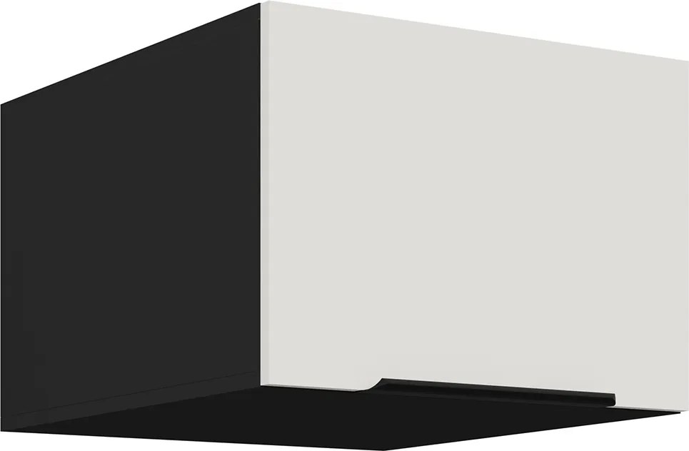 ARIA wb | horní skříňka 50 NAGU-36 1F výklopná | 50 cm | HLUBOKÁ | ANTI FINGERPRINT povrch | černá/bílá