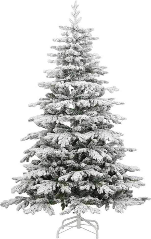Umělý Skládací Vánoční Strom Bílá 210 cm PE a PVC 3395650