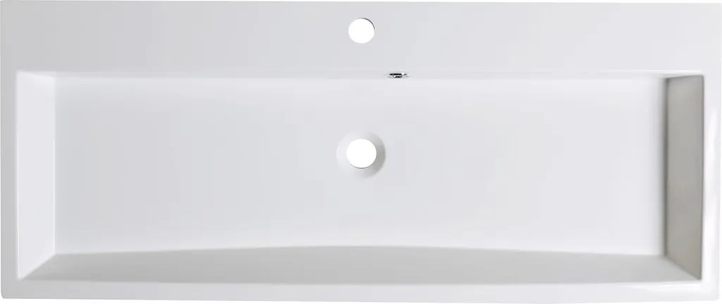 Sapho Sapho, ORINOKO umyvadlo 100x42cm, litý mramor, bílá, OR100