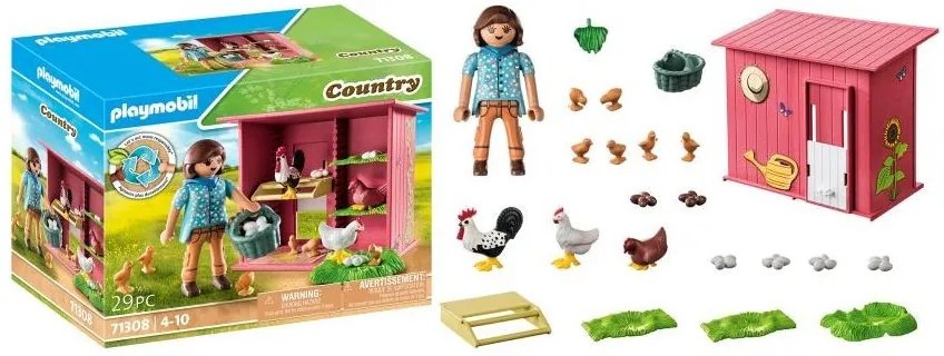 Playmobil Playmobil 71308 Kohout a slepice s kuřátky