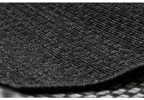 koberec TIMO 0000 SISAL venkovní černý velikost 140x190 cm | krásné koberce cz