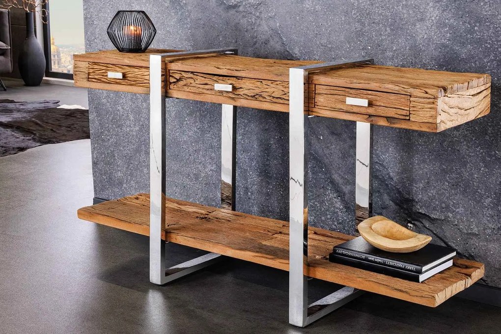 Designová konzola Shark 140 cm teak