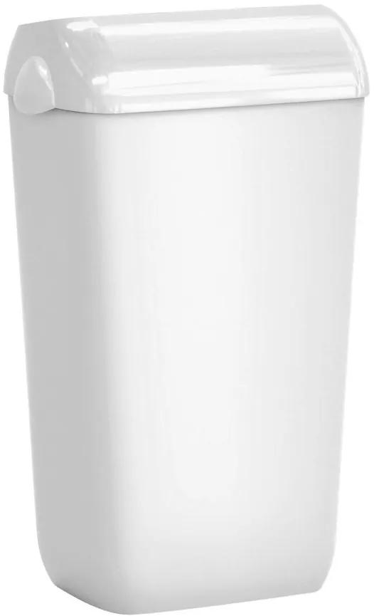 MARPLAST COLORED odpadkový koš nástěnný s víkem 23l, ABS, bílá A74201-1
