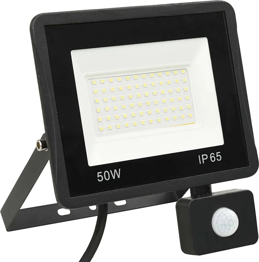 LED reflektor se senzorem 50 W studené bílé světlo 149631