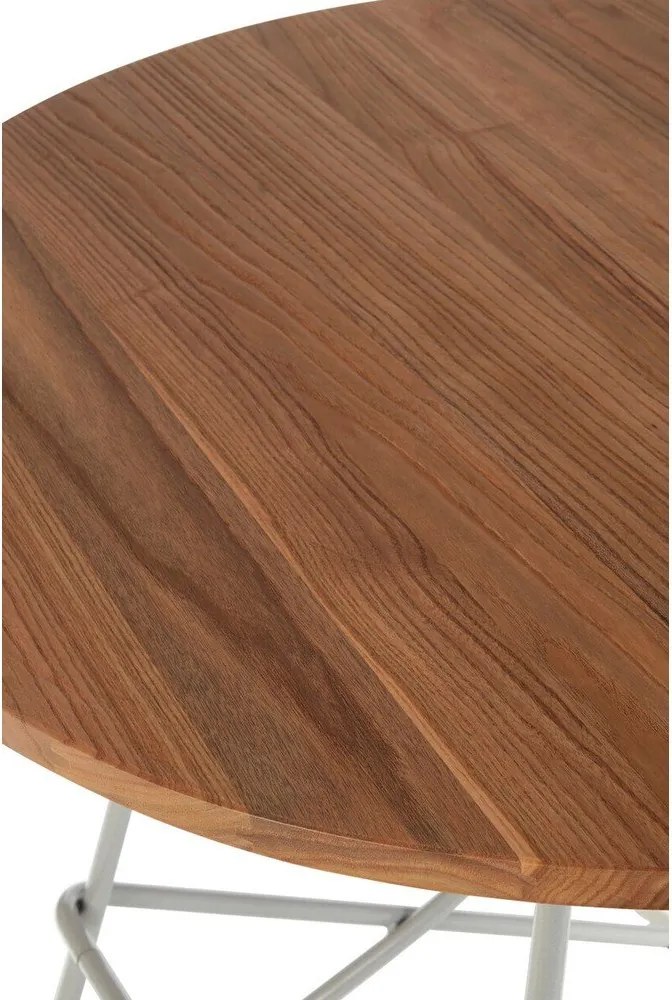 Kulatý jídelní stůl z jilmového dřeva ø 80 cm District – Premier Housewares