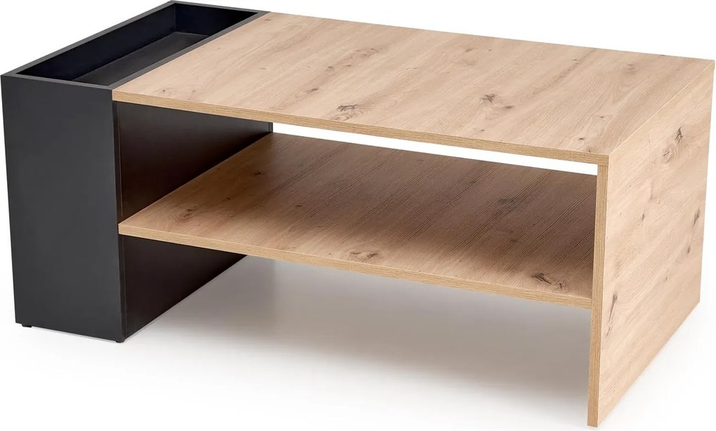 Konferenční stolek MURCIA 100 cm dub artisan/černý