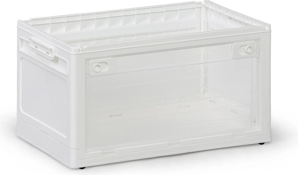 Skládací úložný regálový box L 37 l, 459x320x250 mm, bílý