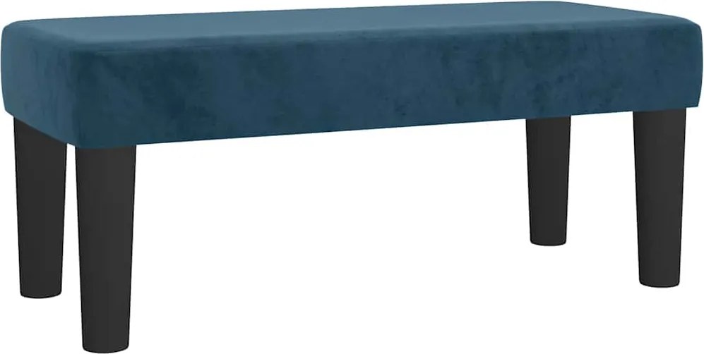 Box spring postel s matrací tmavě modrá 80 x 200 cm samet 3137993