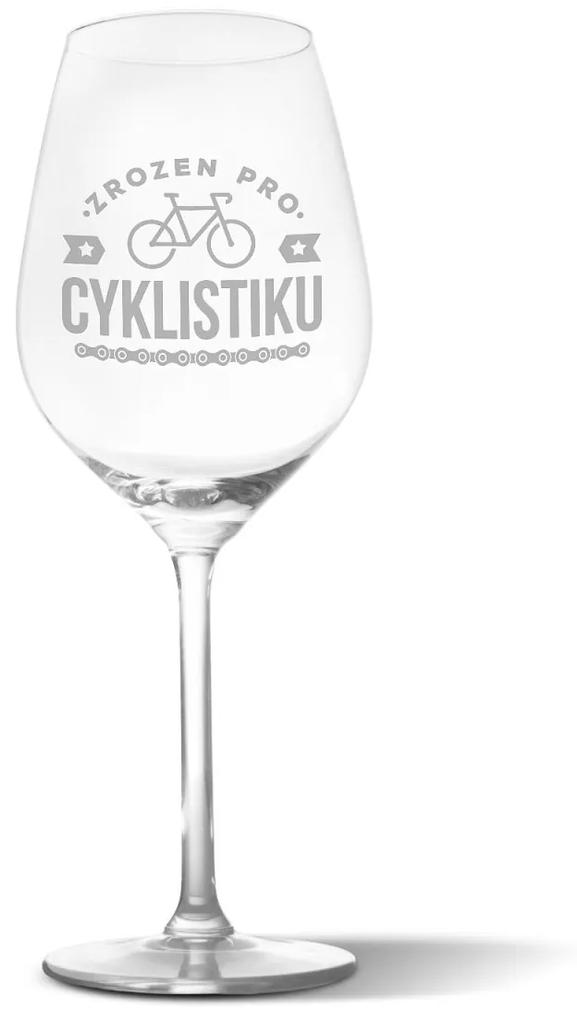 Sablio Sklenička na víno Zrozen pro cyklistiku: 49 cl