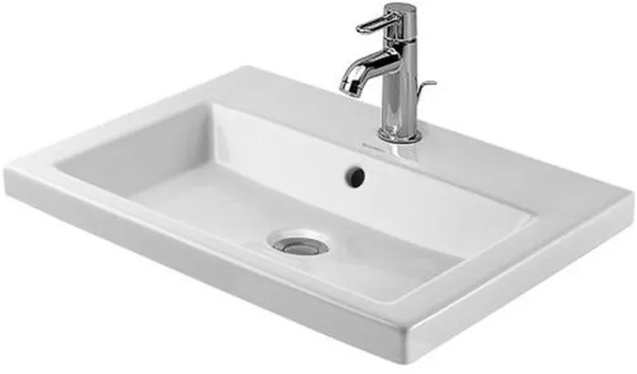 Duravit 2nd floor umyvadlo 60x43 cm obdélníkový zápustný bílá 0347600000