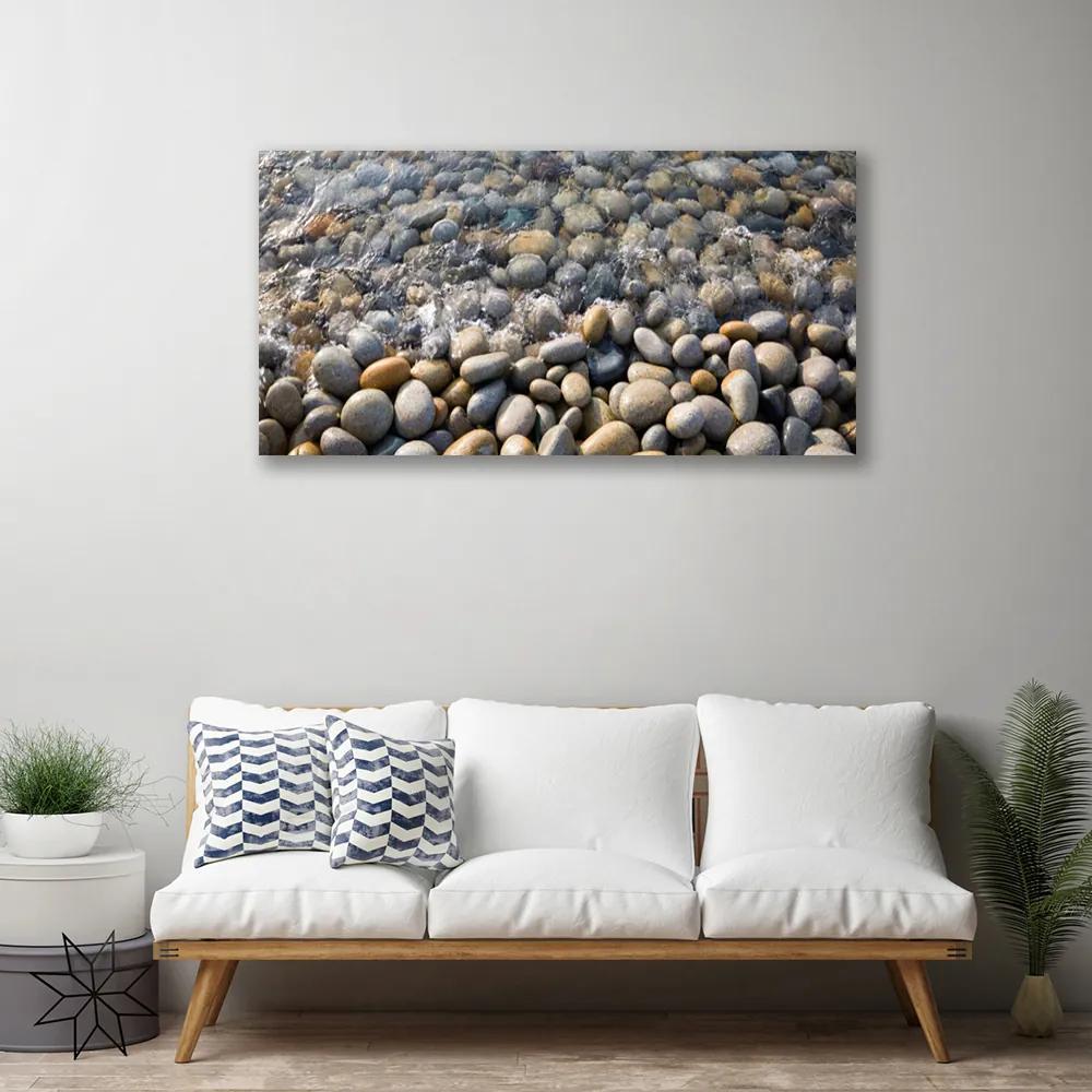 Obraz na plátně Kameny Voda Umění 120x60 cm