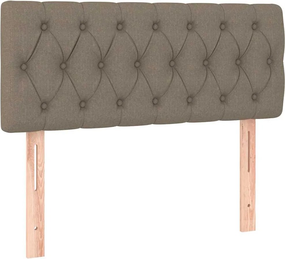 Box spring postel s matrací taupe 100 x 200 cm textil 3126465