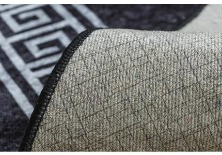 Dywany Luszczow Dětský kusový koberec MIRO 52071.804 pratelný  Rám, řecký protiskluz, černý / bílá Rozměr koberce: 80 x 150 cm