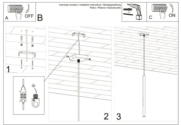 Sollux SL.0465 - Lustr na lanku PASTELO 1xG9/8W/230V bílá