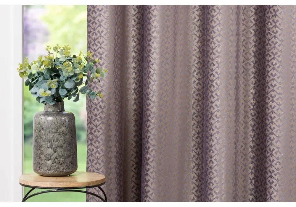Hnědý závěs 140x260 cm Casal – Mendola Fabrics
