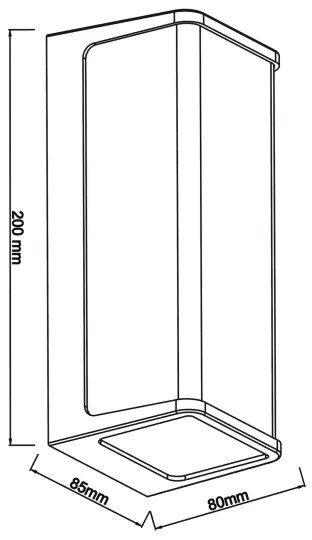 Top Light - LED Venkovní nástěnné svítidlo BLOCK LED/10W/230V IP65 4000K