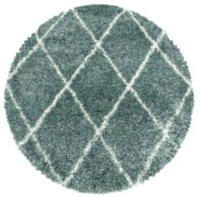 Hans Home | Kusový koberec Alvor Shaggy 3401 blue kruh - 120x120 (průměr) kruh